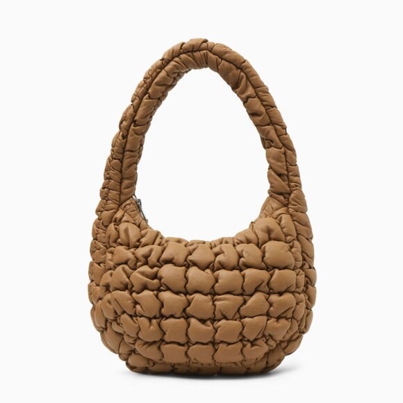 COS | Bags | Nwt Cos Quilted Mini Bag Leather Dark Beige | Poshmark